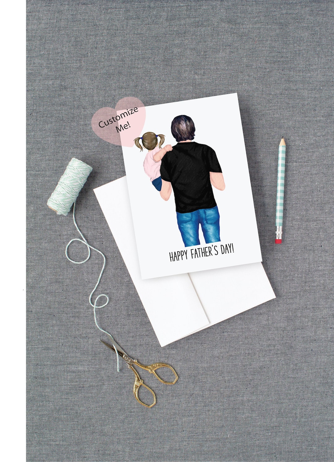 Father's Day Card From Kids | Fathers Day Card | Twins Card for Dad ...