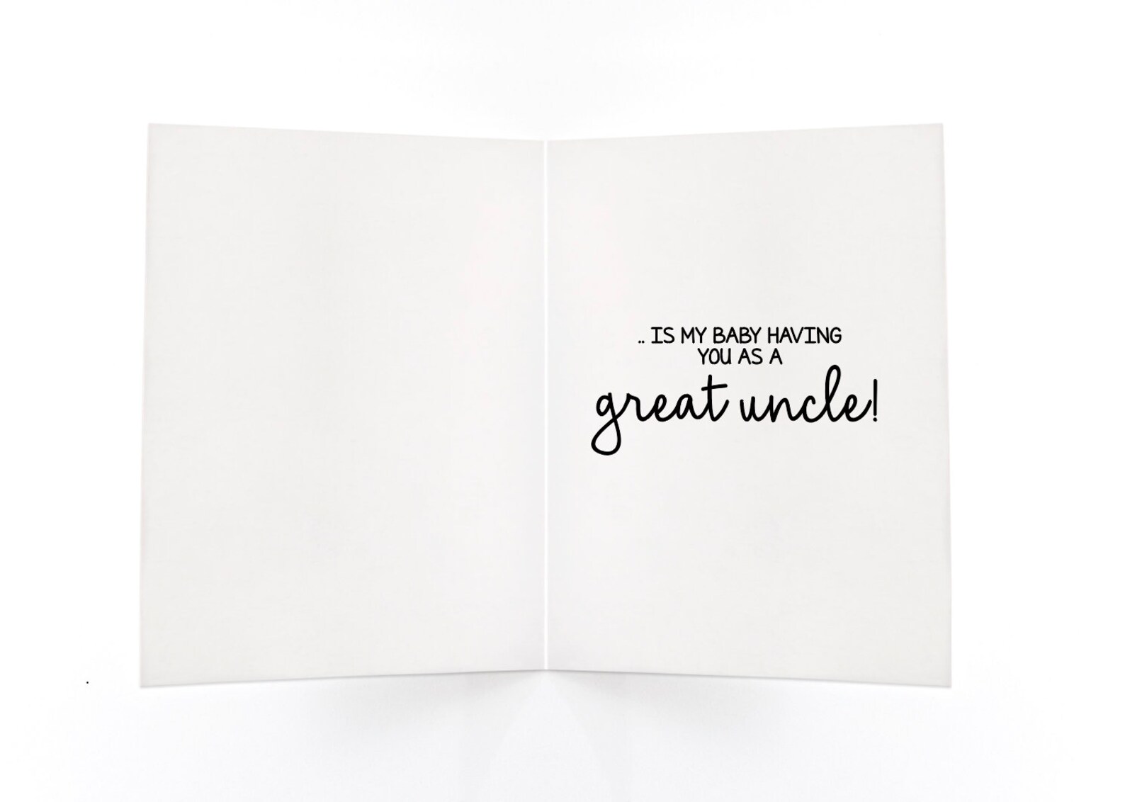 Pregnancy Reveal Card for Uncle New Great Uncle Card the - Etsy