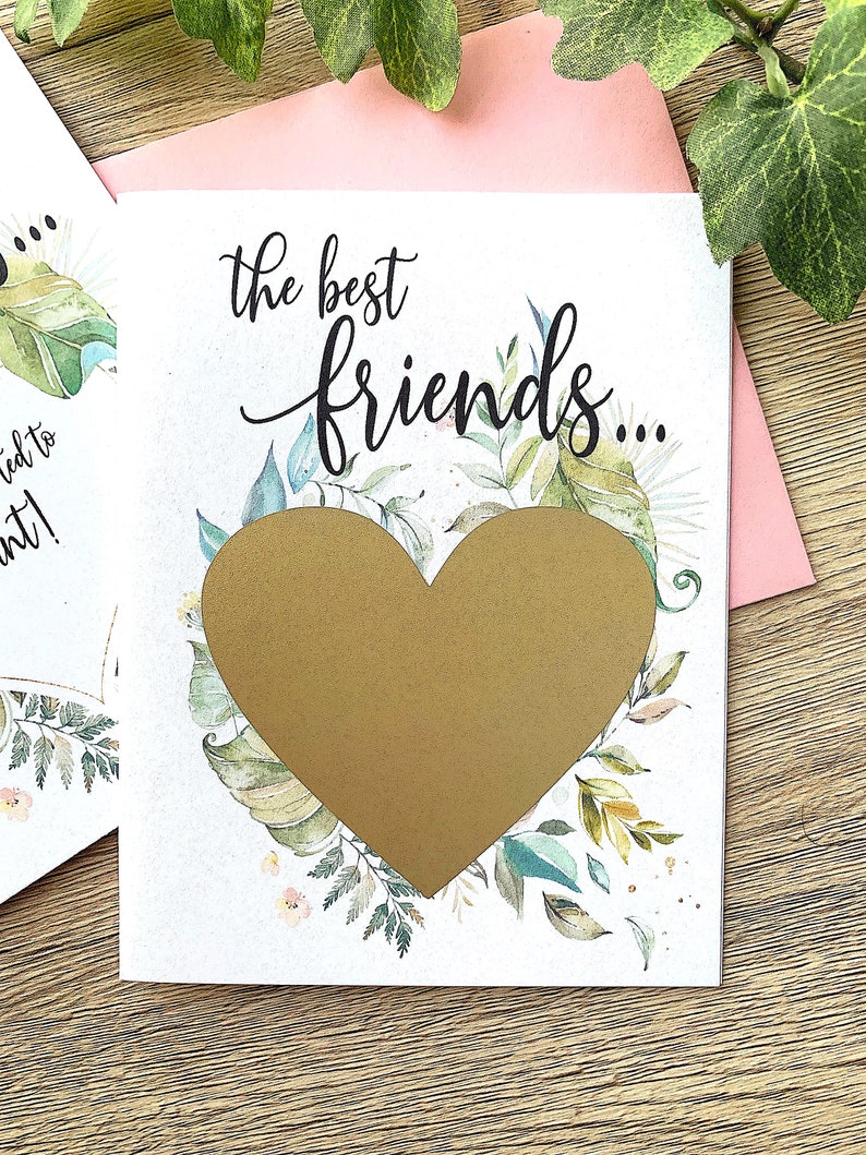 Pregnancy Scratch off Card for Best Friend Pregnancy - Etsy