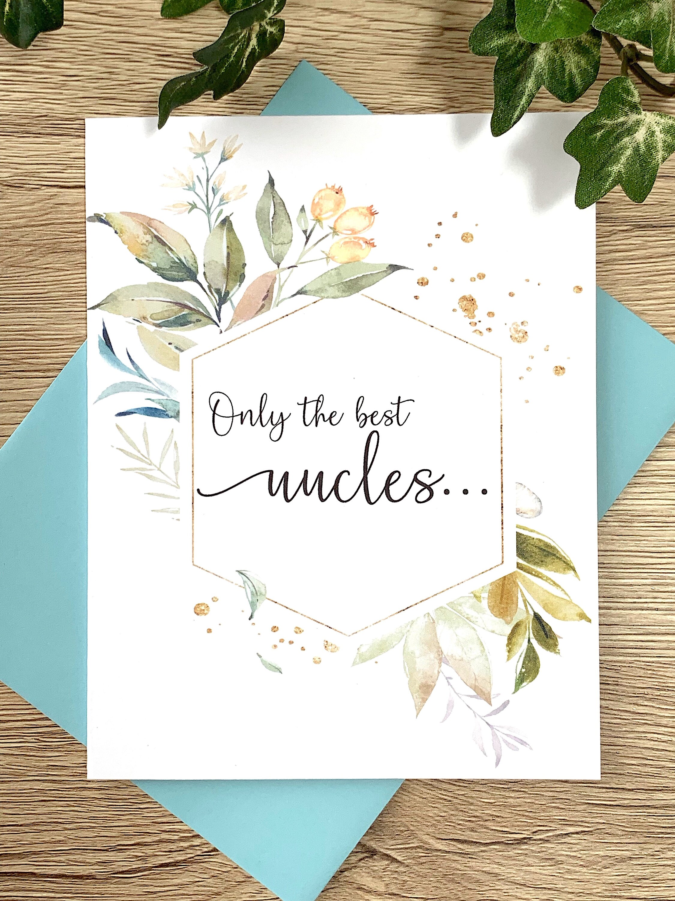 Pregnancy Reveal Card for Uncle New Great Uncle Card Only - Etsy