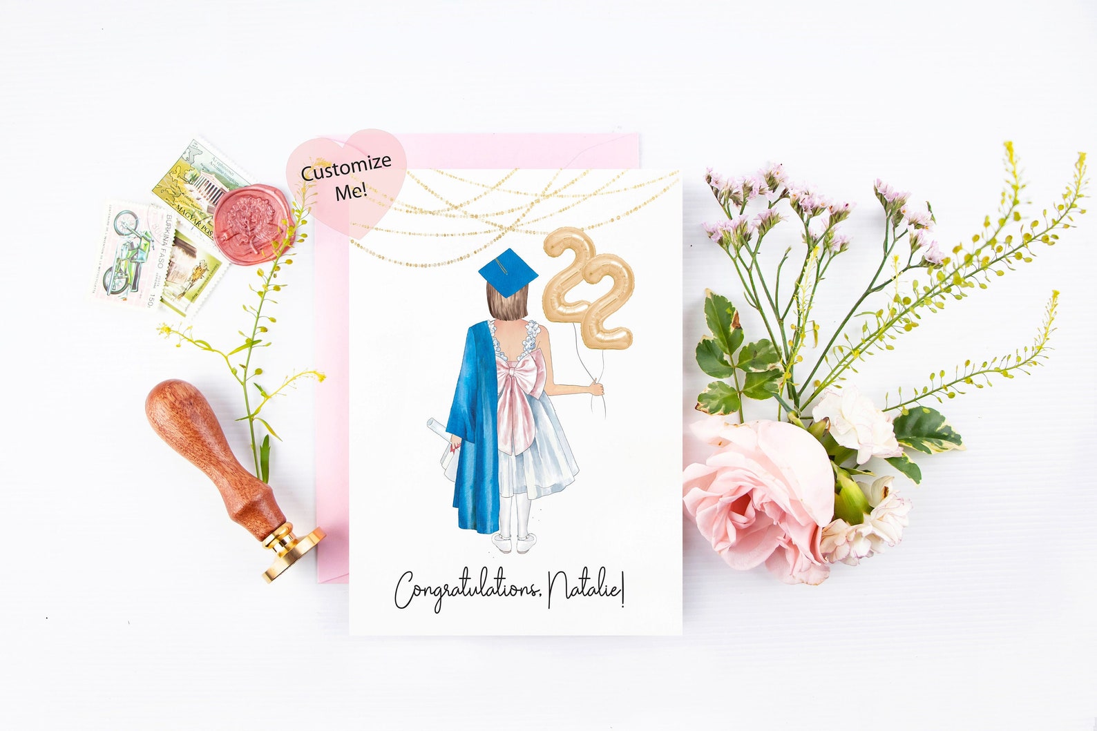 Kindergarten Graduation Card Custom Card for Graduate - Etsy
