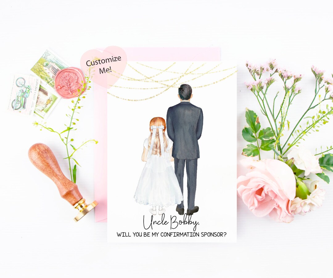 Confirmation Sponsor Proposal Card - Custom Will You Be My Confirmation ...