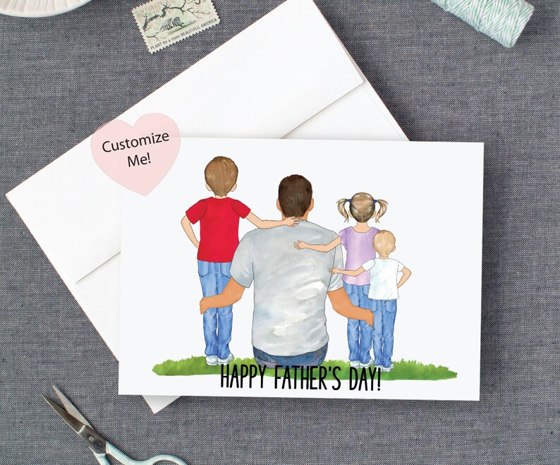 Father's Day Card Custom Happy Fathers Day Card Dad | Etsy
