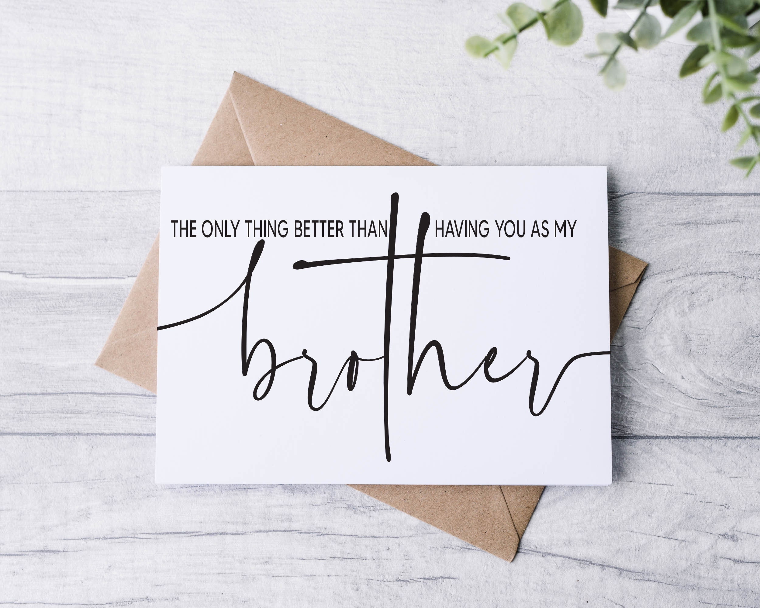 Will You Be My Best Man Card for Brother Only Thing Better - Etsy