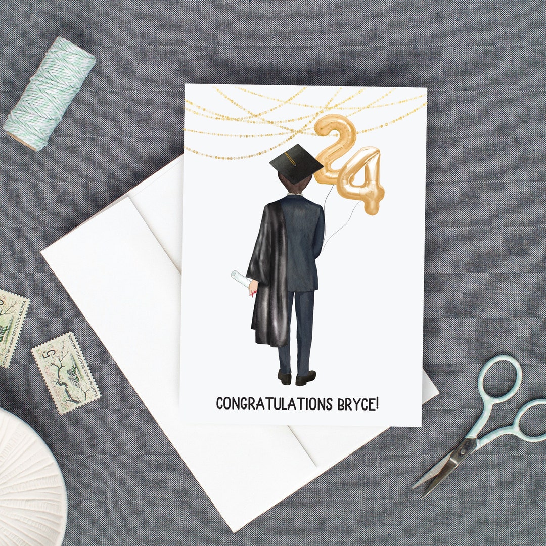 Elementary Graduation Card | Custom Card for Boy Graduate ...