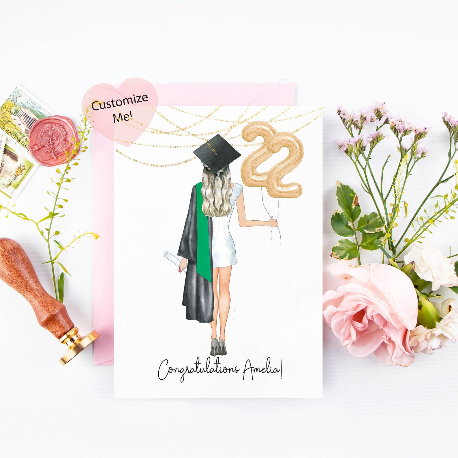 Custom Graduation Card Custom Card for Senior | Etsy