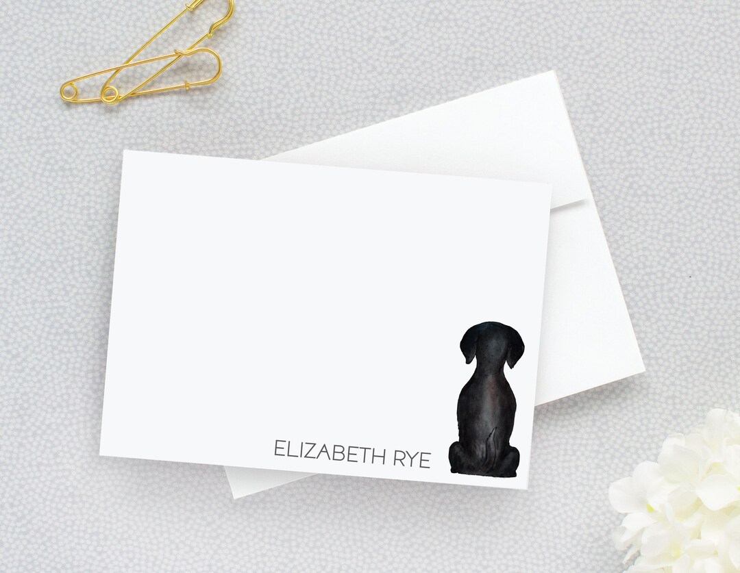 Personalized Pet Stationery | Custom Dog Note Cards | Custom Script ...