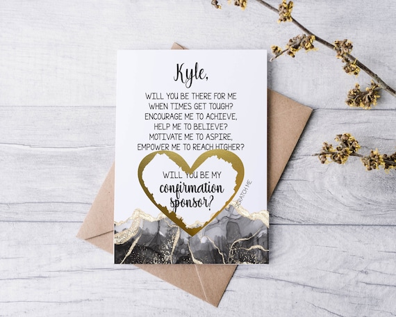 Confirmation Sponsor Proposal Scratch off Card Will You Be | Etsy