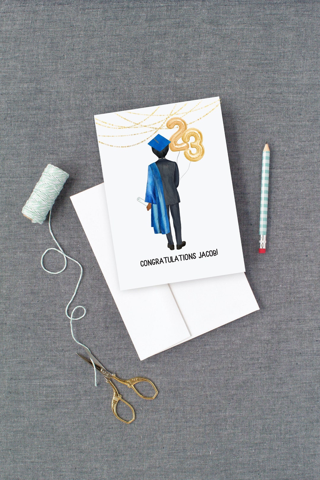 Elementary Graduation Card Custom Card for Boy Graduate - Etsy
