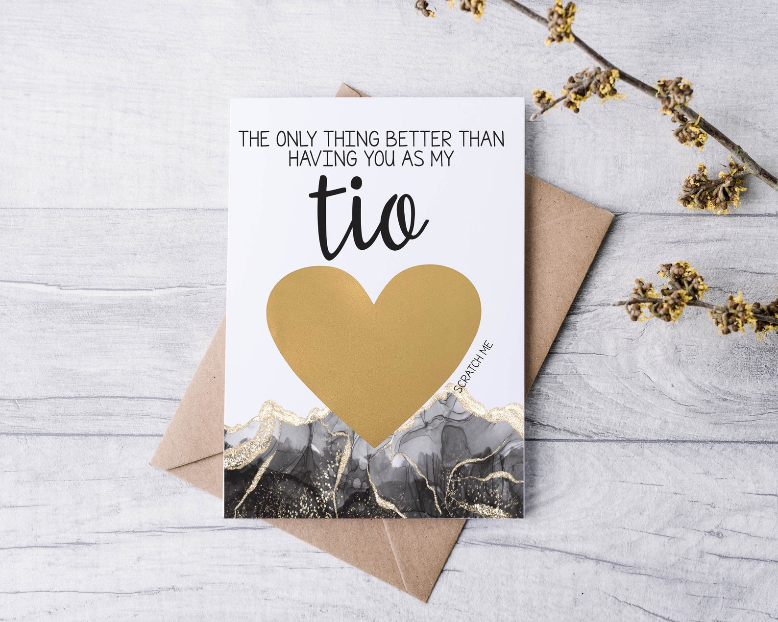 Spanish Tio Godfather Proposal Scratch off Card | Will You Be My ...