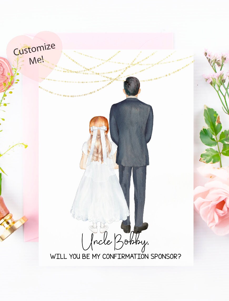 Confirmation Sponsor Proposal Card - Custom Will You Be My Confirmation ...