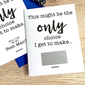 Best Man Proposal Card | Best Man Scratch off Card | Funny Will You Be ...