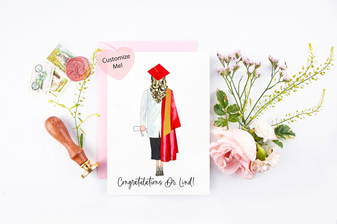 Medical Doctor Graduation Card | Custom Card for Dr | Congratulations ...