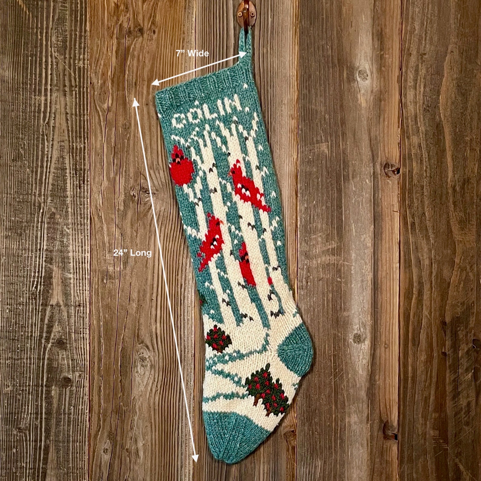 Knit Christmas Stocking Patterns, Christmas Stocking Pattern, Cardinals ...
