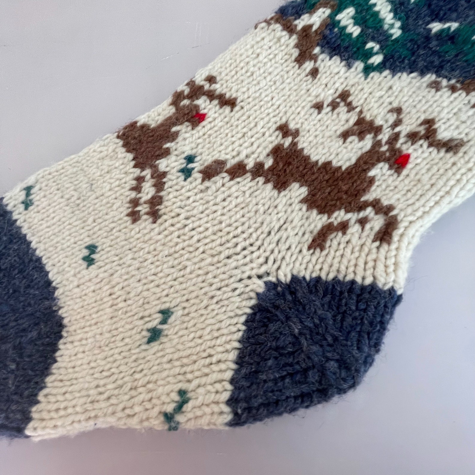 Knit Christmas Stocking Patterns Vintage Christmas Stocking - Etsy