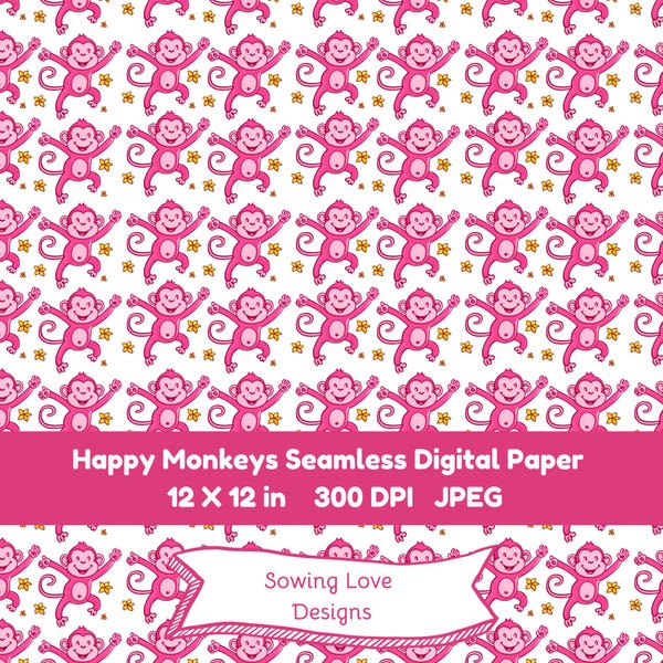 Preppy Monkey Pajamas - Etsy