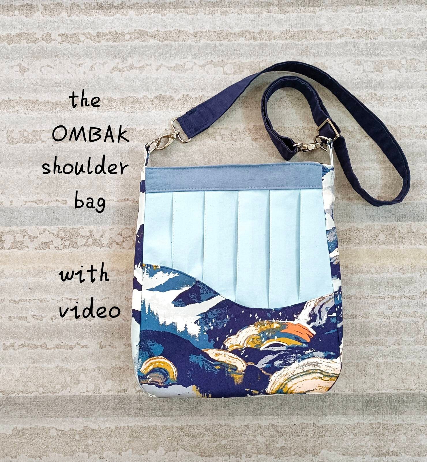 PDF Pattern - Ombak ( Waves ) Shoulder Bag - Unique Design With 2 ...