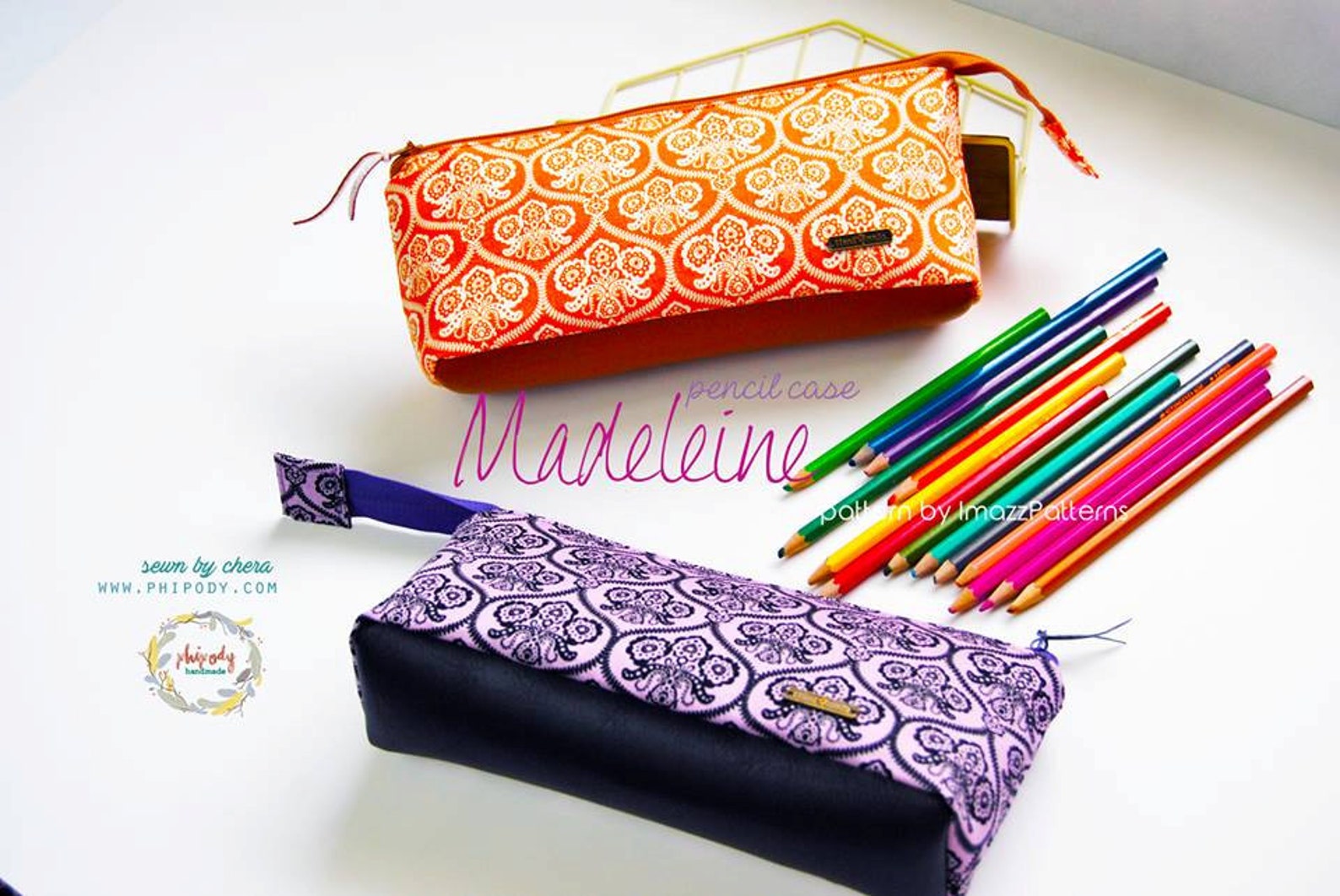 PDF Sewing Pattern - Madeleine Pouch With Flat Bottom - 2 Sizes ...