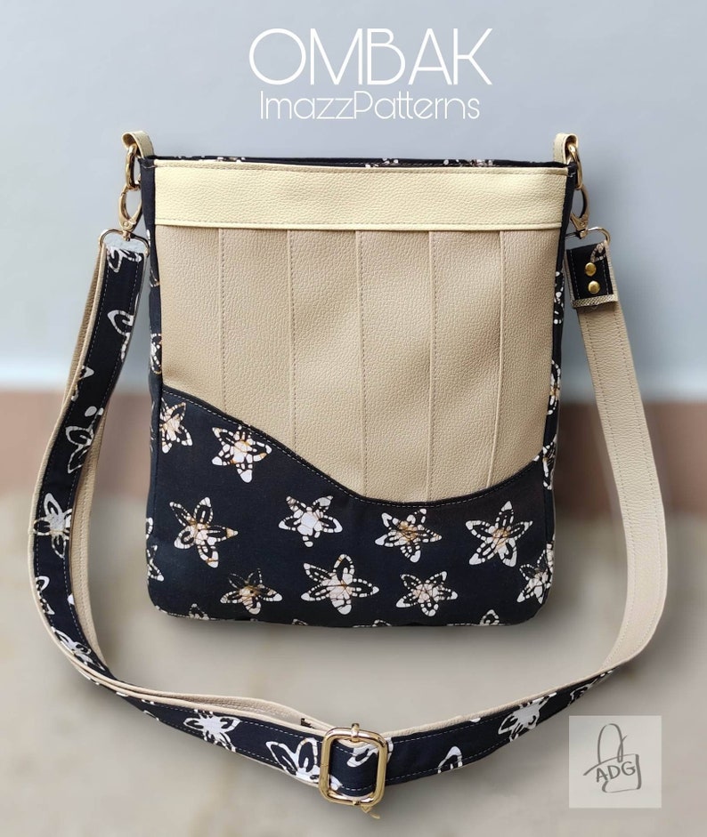 PDF Pattern - Ombak ( Waves ) Shoulder Bag - Unique Design With 2 ...