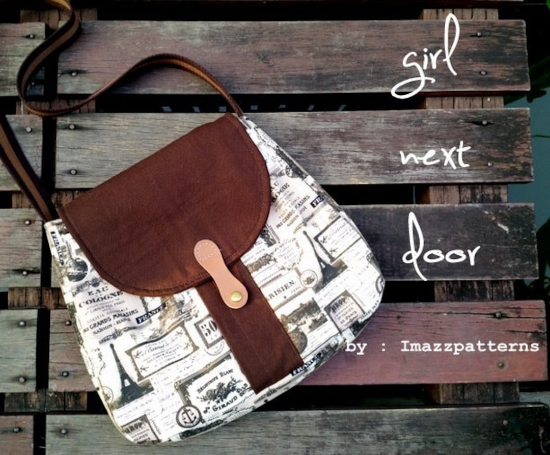 PDF Pattern - Handbag / Shoulder Bag With a Secret Pocket. Casual Style ...
