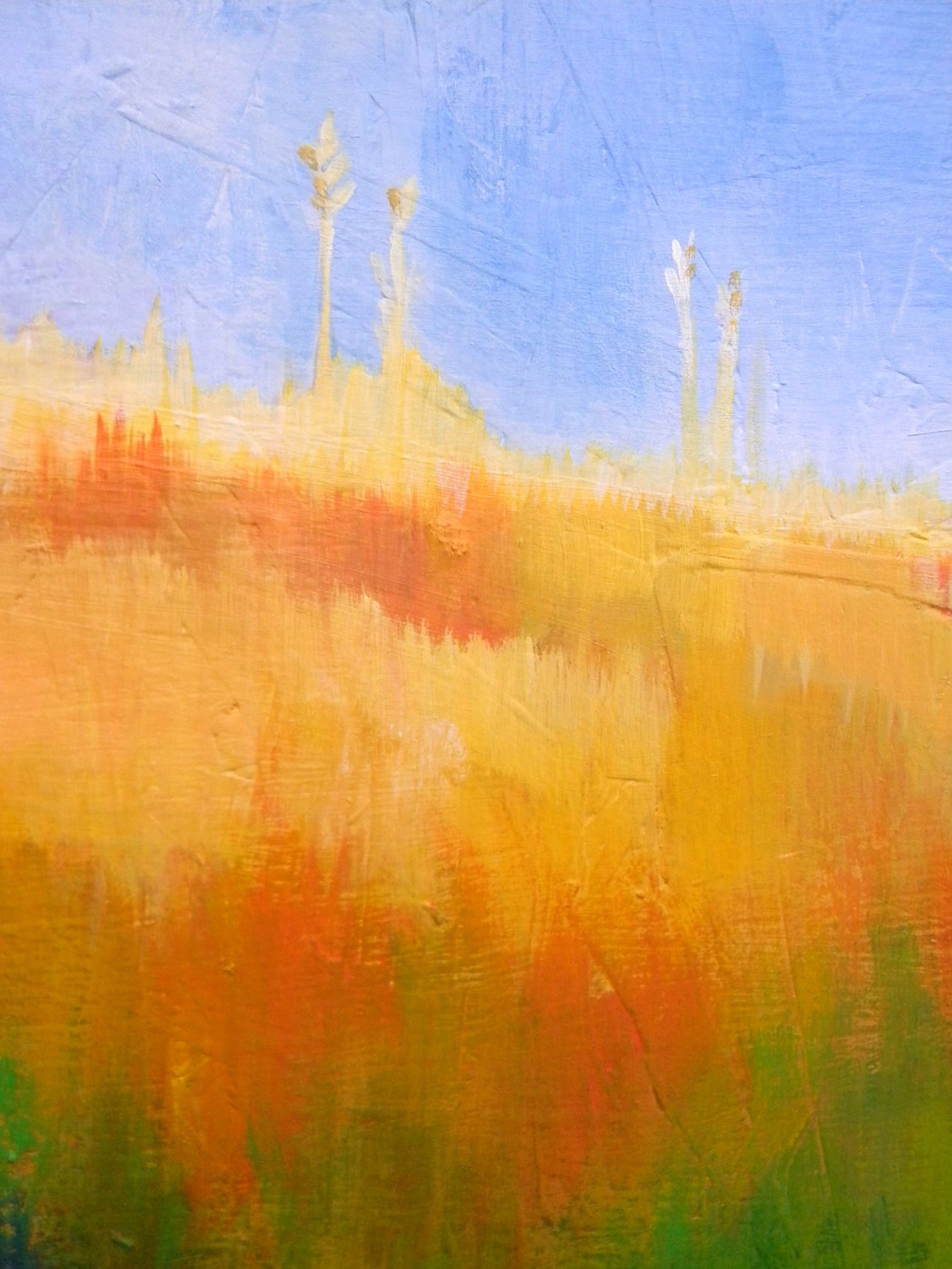 Colorful Abstract Landscape Print With Matte - Etsy