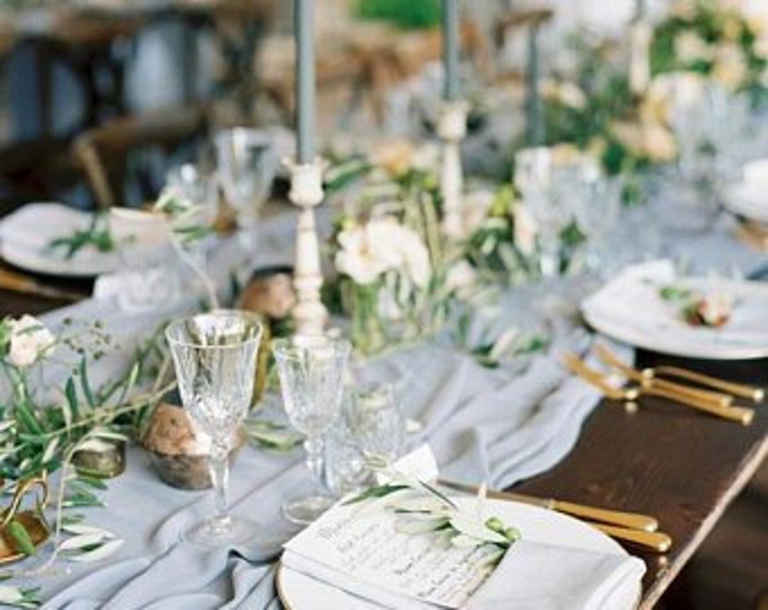 Romantic Chiffon Linens Tablecloth Runner Overlay Wedding Event Party ...