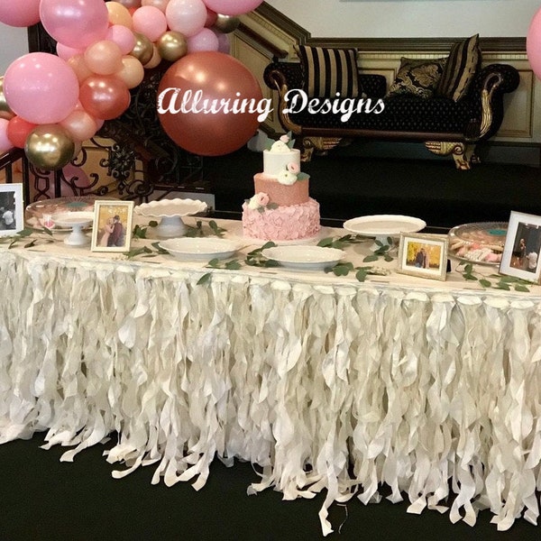 Ruffled Table Skirt - Etsy