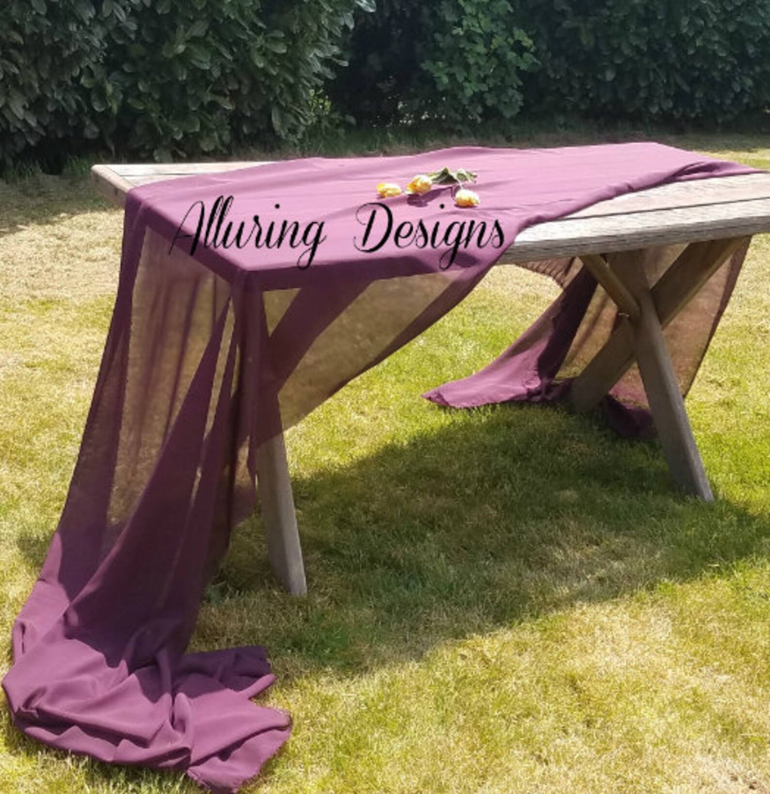 Romantic Chiffon Linens Tablecloth Runner Overlay Wedding - Etsy