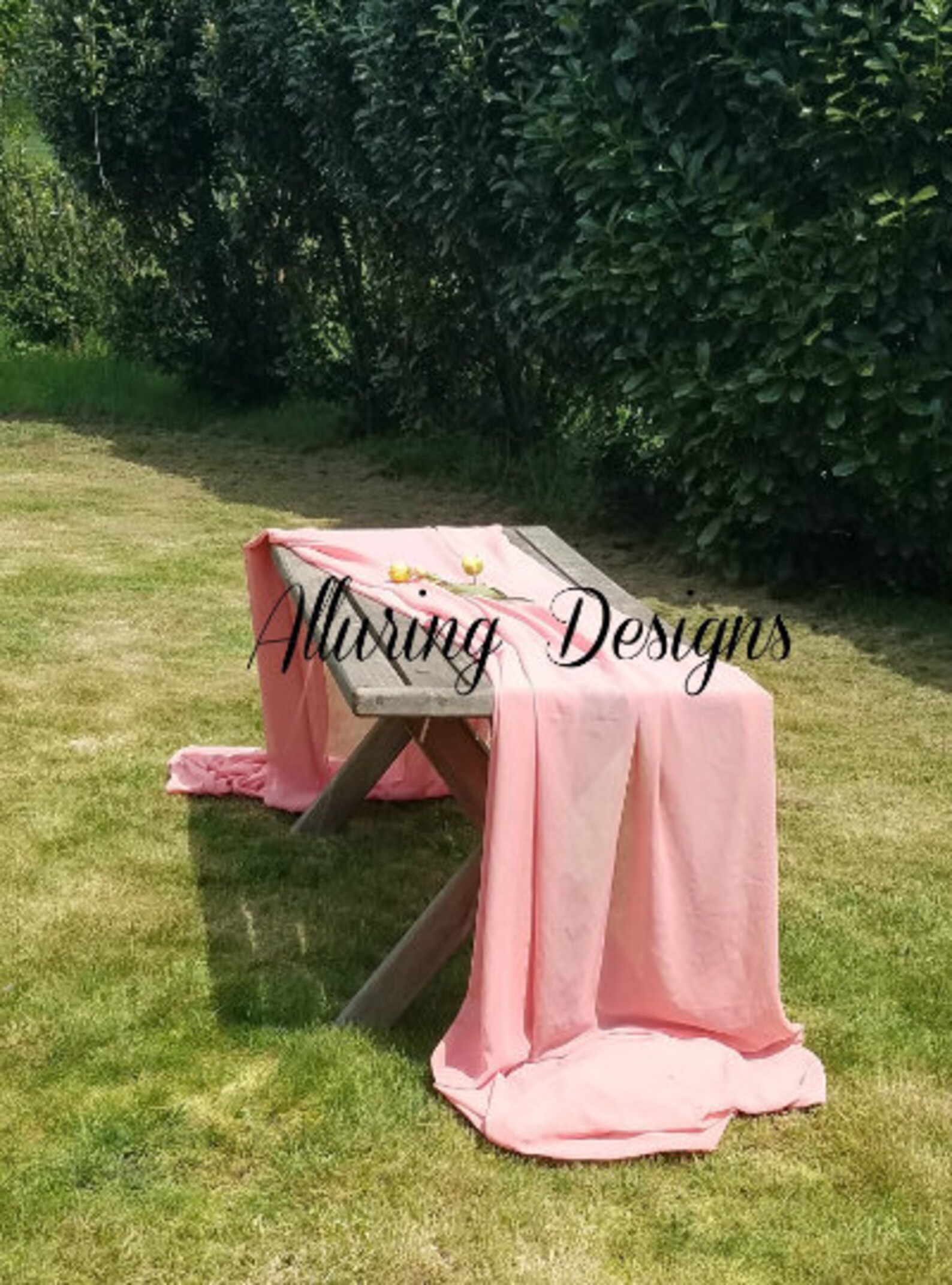 Romantic Chiffon Linens Tablecloth Runner Overlay Wedding - Etsy