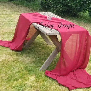 Romantic Chiffon Linens Tablecloth Runner Overlay Wedding Event Party ...