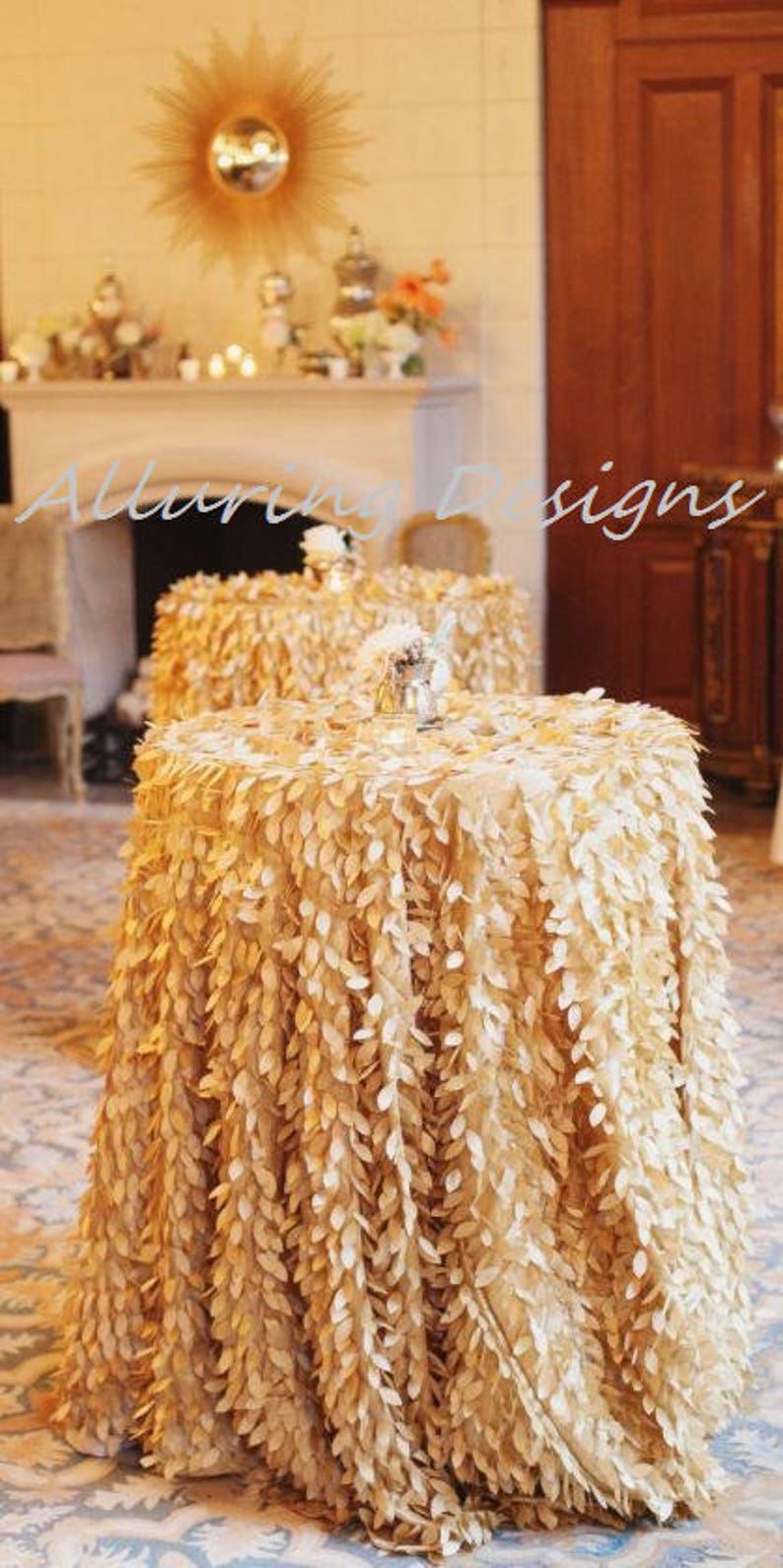 Leaf Petal Linens Tablecloth Linen Runner Overlay Wedding - Etsy