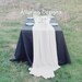 Romantic Chiffon Linens Tablecloth Runner Overlay Wedding - Etsy