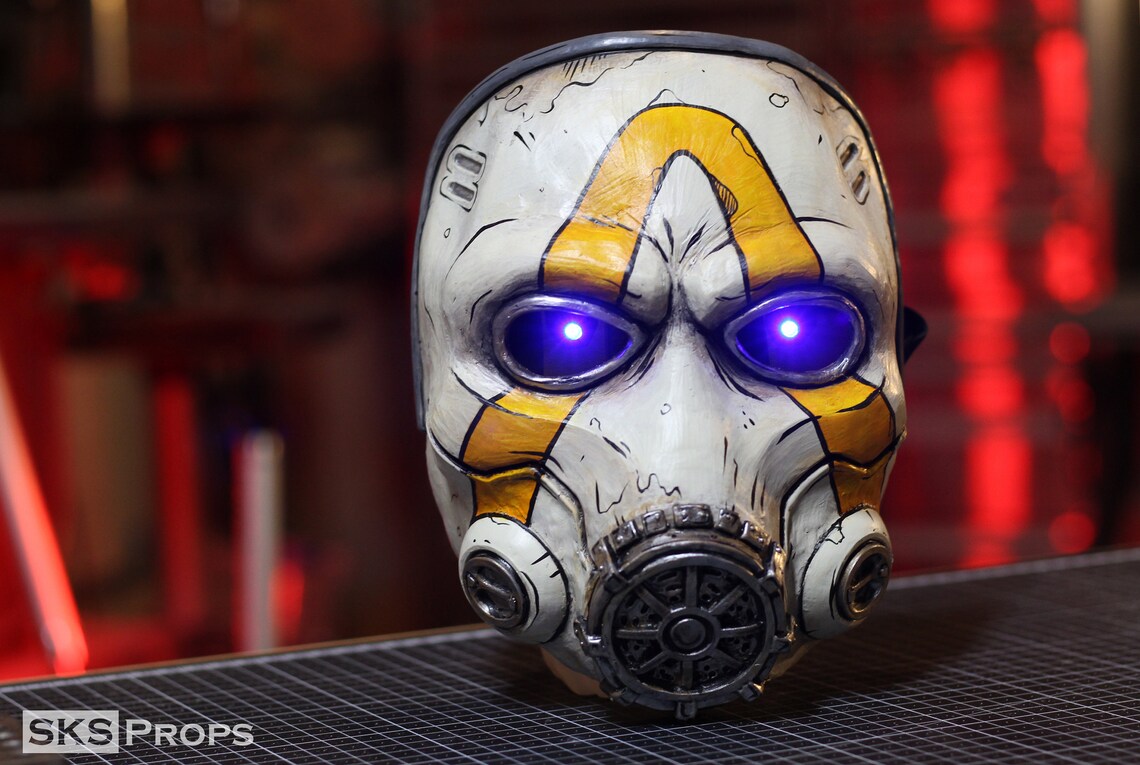 Borderlands 3 Deluxe Paint Psycho Bandit Mask w/ LEDs | Etsy