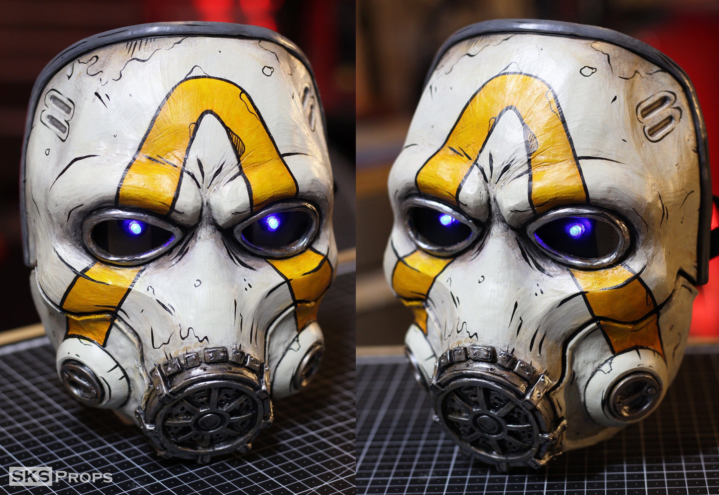 Borderlands 3 Deluxe Paint Psycho Bandit Mask w/ LEDs | Etsy