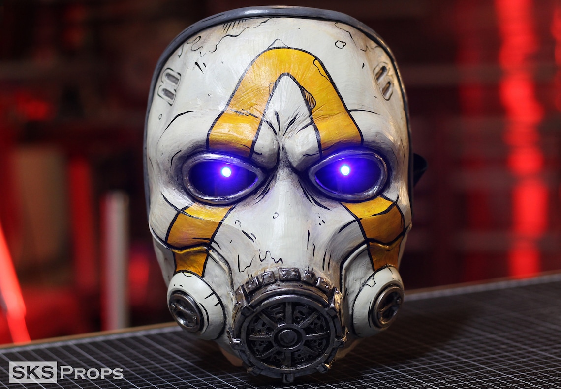 Borderlands 3 Deluxe Paint Psycho Bandit Mask w/ LEDs | Etsy