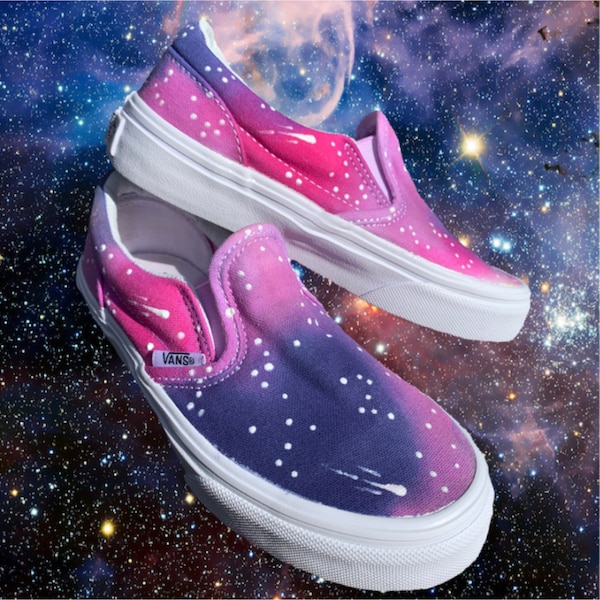 Galaxy Vans Shoes - Etsy