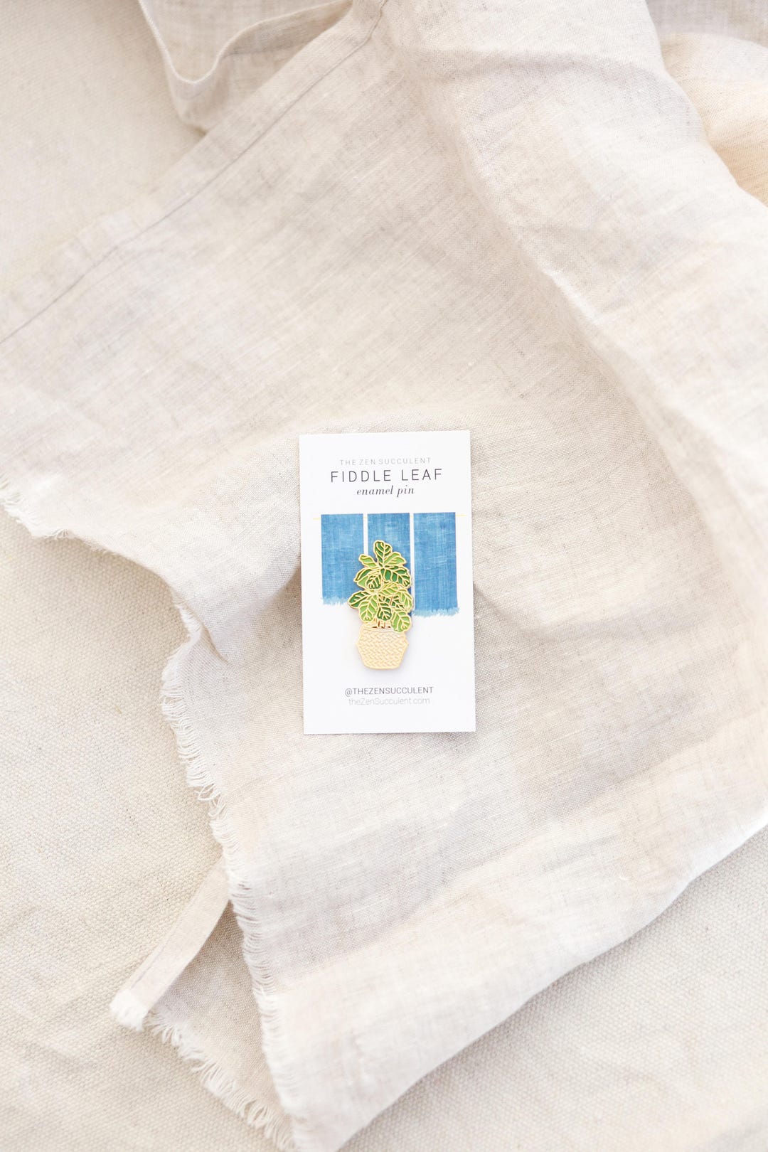 Fiddle Leaf Fig Tree Enamel Pin | Plant-inspired, Patches, Plant Lover ...