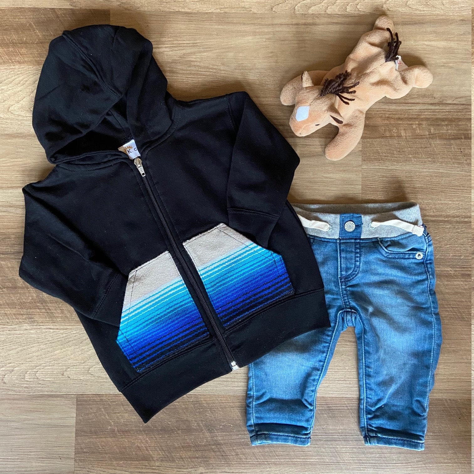 Baby Zip up Hoodie With Serape Pockets - Etsy