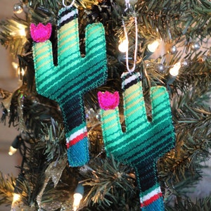 Serape Cactus Oraments - Etsy