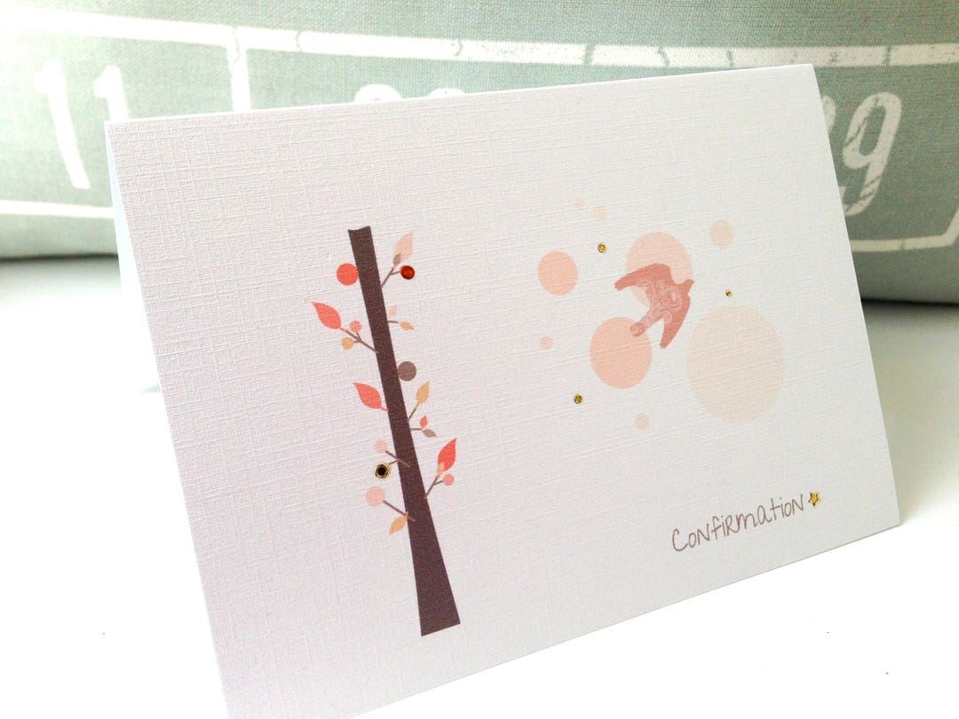 Elegant Handmade Confirmation Card – Religious Greeting Card for ...