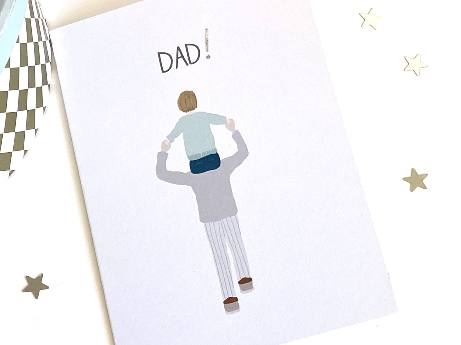 Father and Son Card. Father's Day Card From Son, Daughter . Son on Dad ...