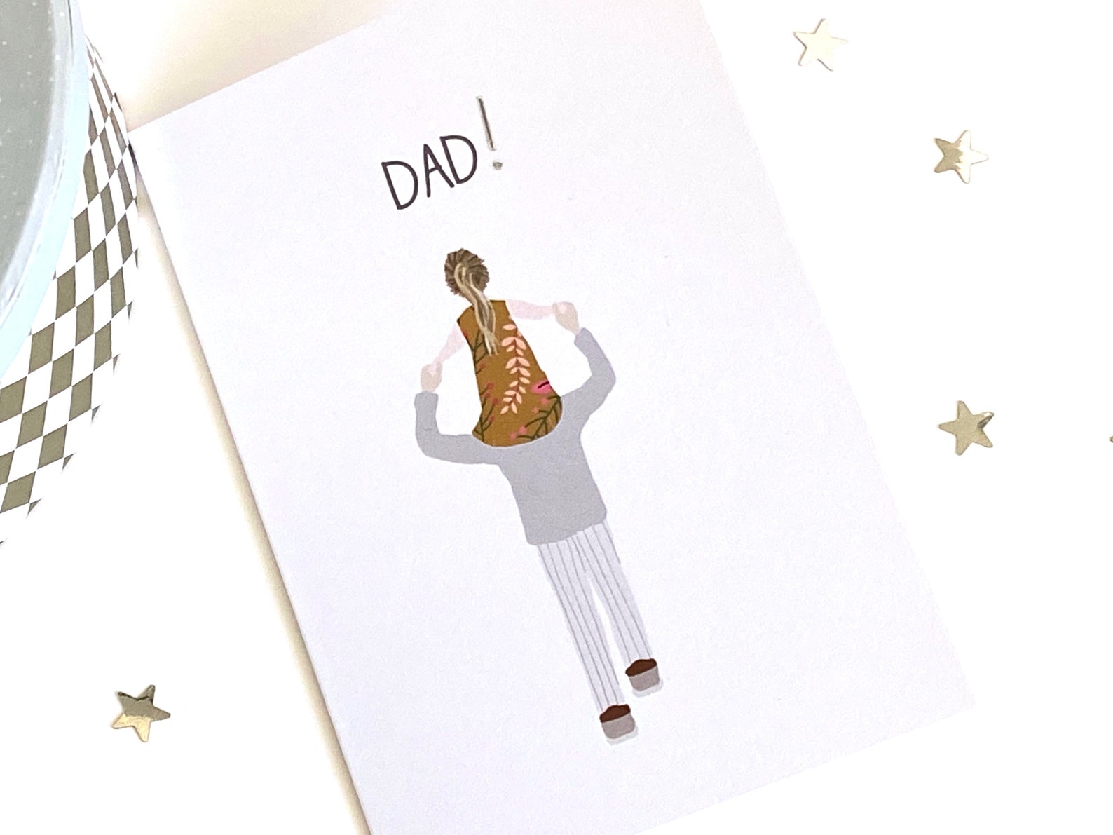 Father and Son Card. Father's Day Card From Son, Daughter . Son on Dad ...