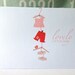 Baby Clothes Line Card, New Baby Card Personalized, Congratulations ...