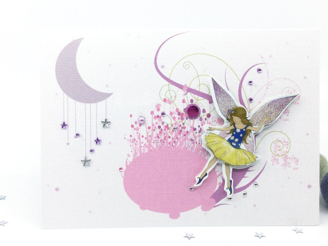 Special Fairy Cards, 3D Magical Fairy Card, Fairy Little Girl Birthday ...