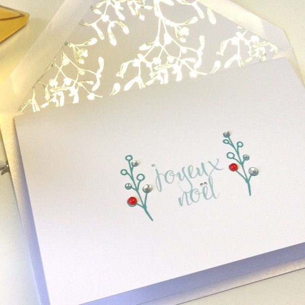 Joyeux Noel Card - Etsy