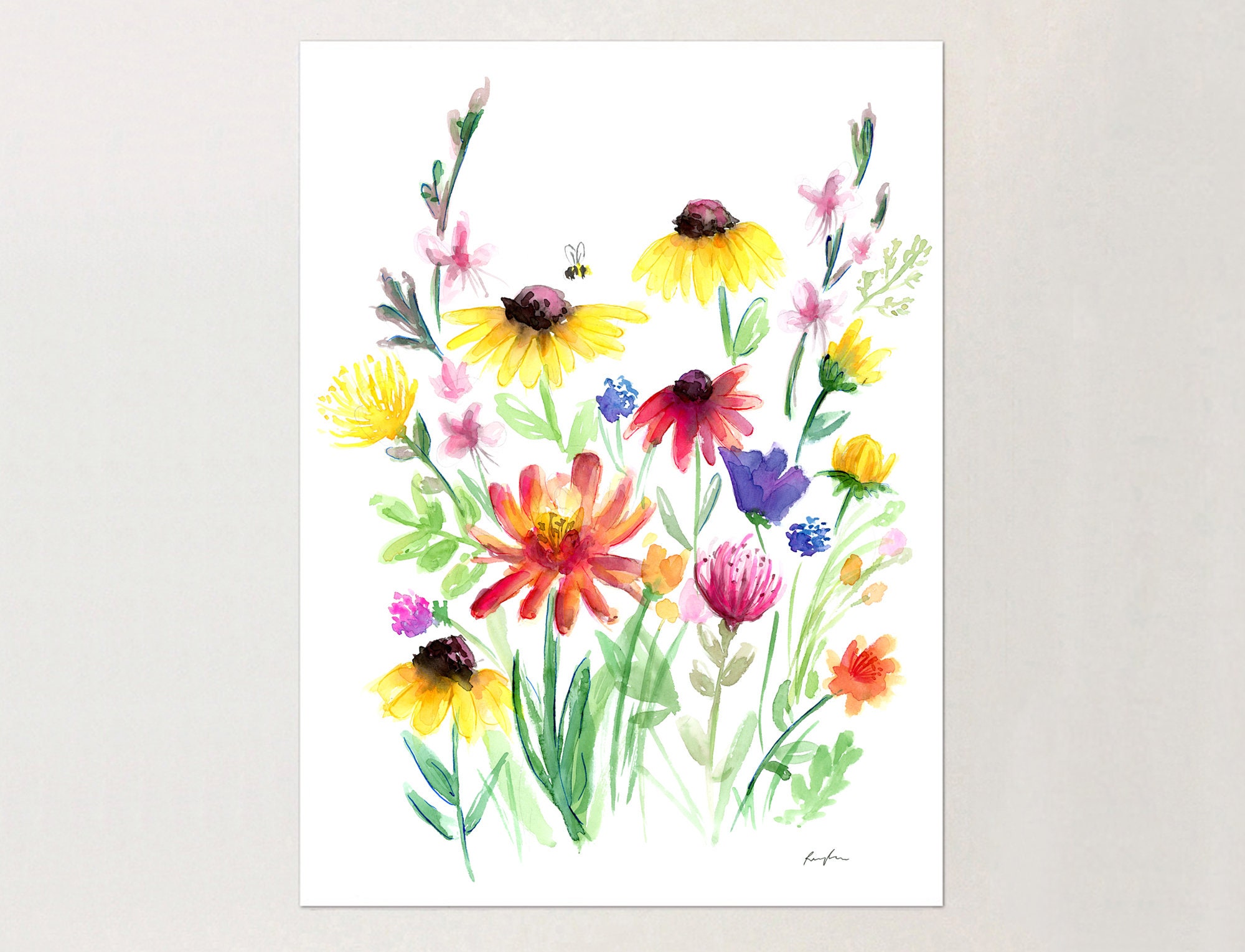 Wildflowers Watercolor