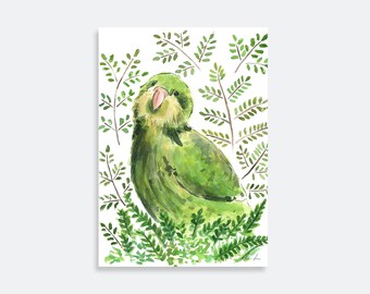 Fantail Watercolor Print: New Zealand Native Bird Art - Etsy