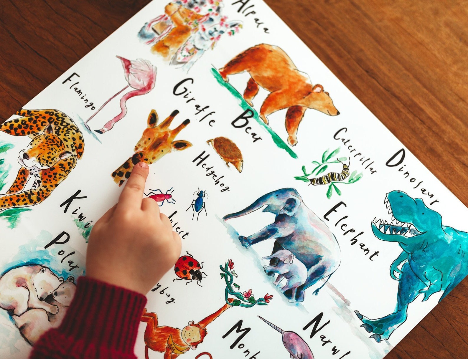 Alphabet Poster ABC Poster Alphabet Print Nursery Art | Etsy