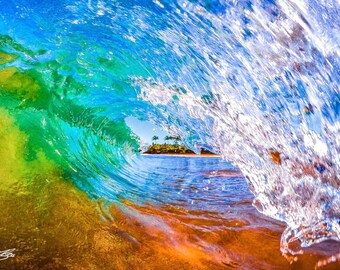 Hawaiian Big Wave Surf Fine Art Print Titled - Etsy