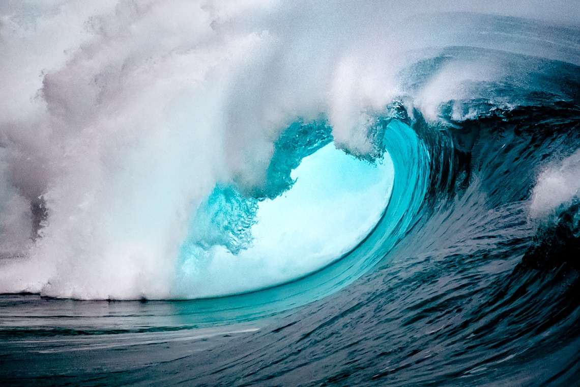 Hawaiian Big Wave Surf Fine Art Print Titled - Etsy